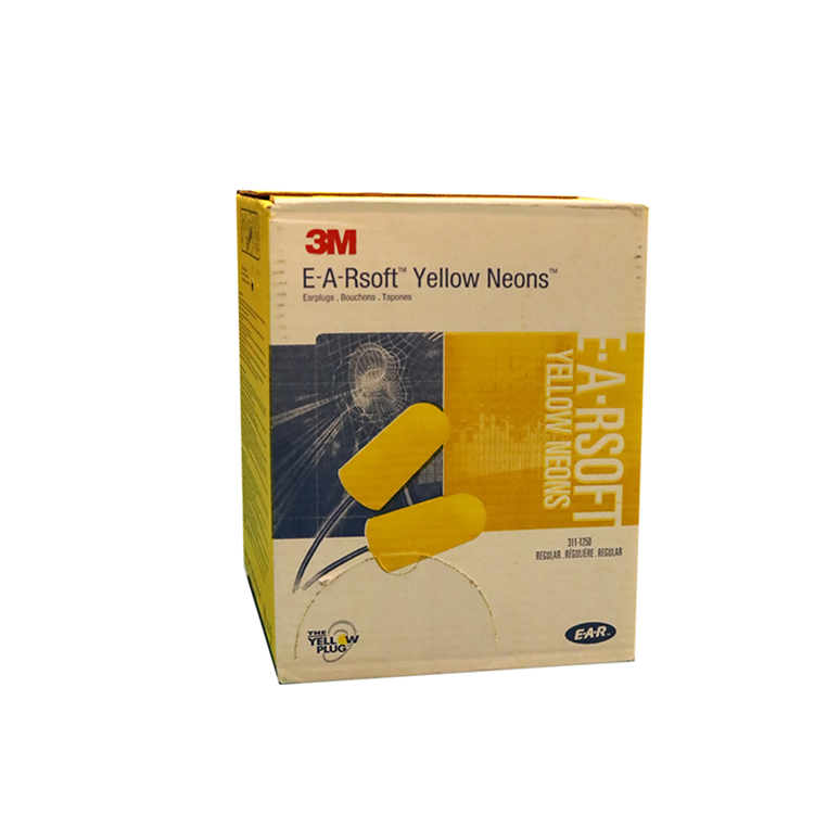Berkat Safety - 3M™ E-A-Rsoft™ Yellow Neons™ Earplugs 311-1250, Corded ...