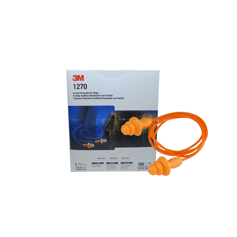 Berkat Safety - 3M 1270 Earplug Reusable Corded